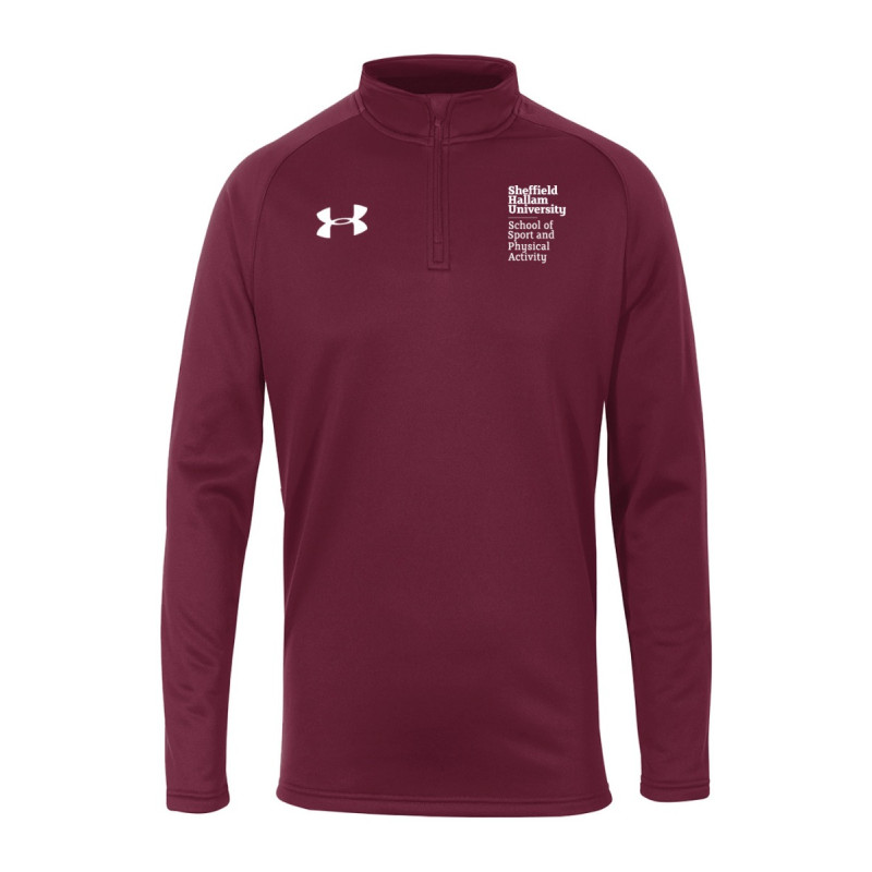 Men's Armour Fleece 1/4 Zip Maroon